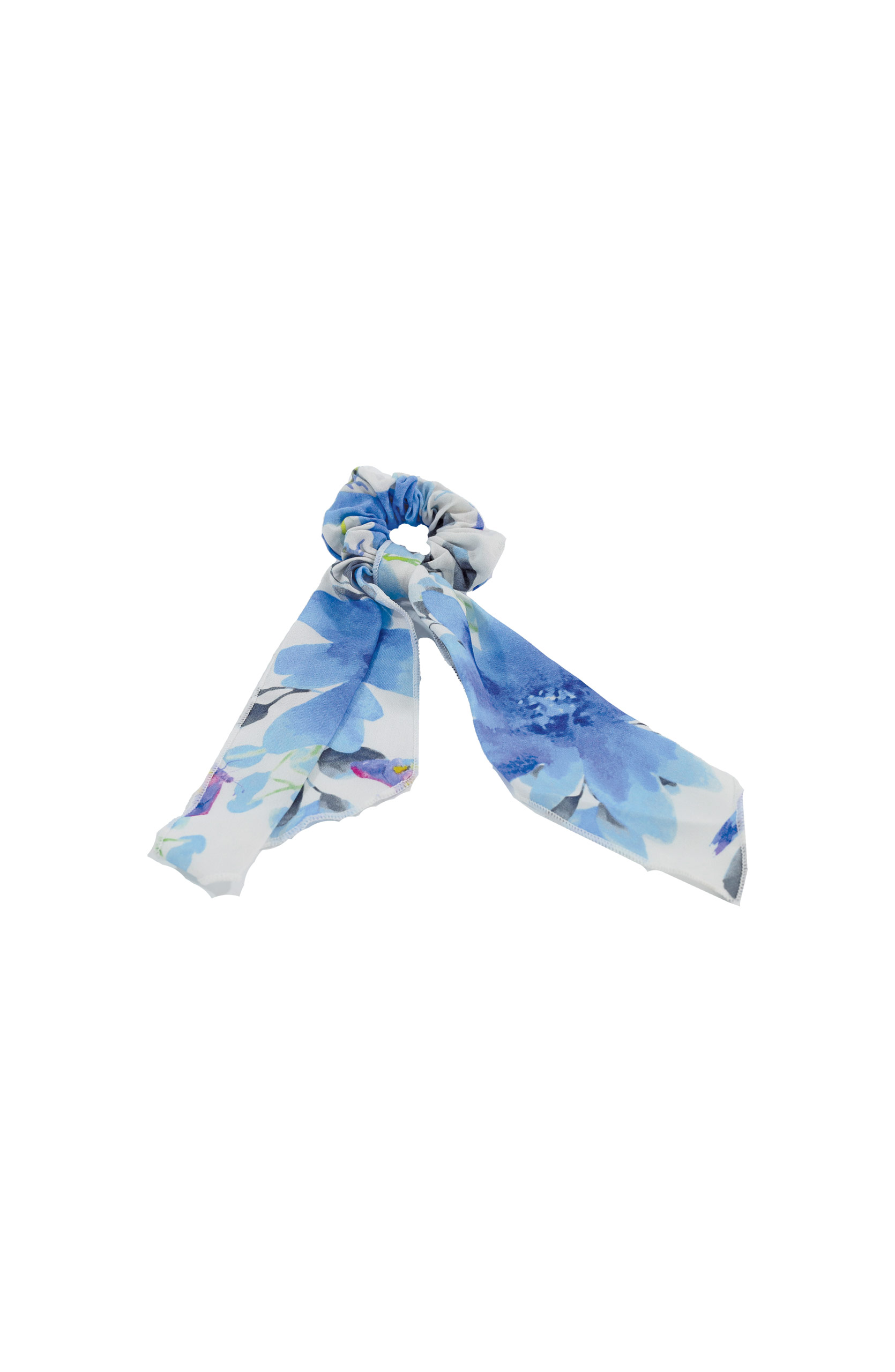 HAIR BAND P-23 04 -gumica za kosu 04 bela/plavo cvece